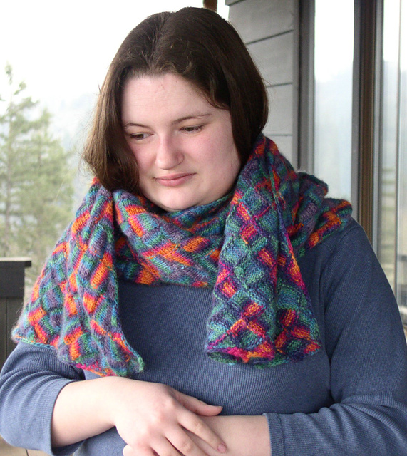 Ravelry: Entrelac Shawl pattern by Yvonne Ellsworth