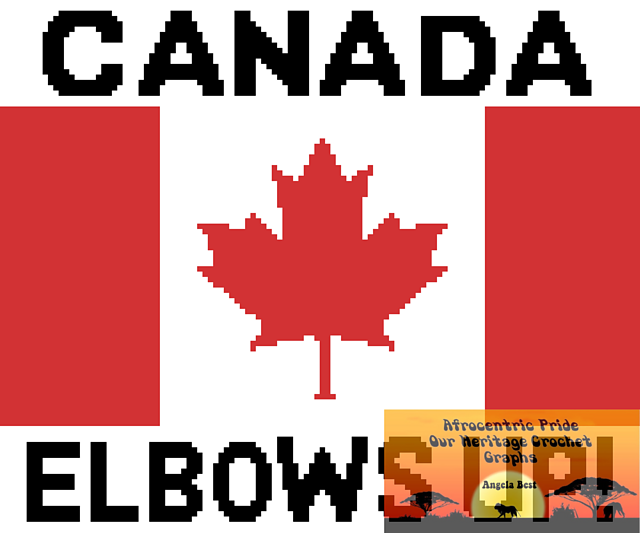 Ravelry: Canadian Flag Elbows Up pattern by Angela Best