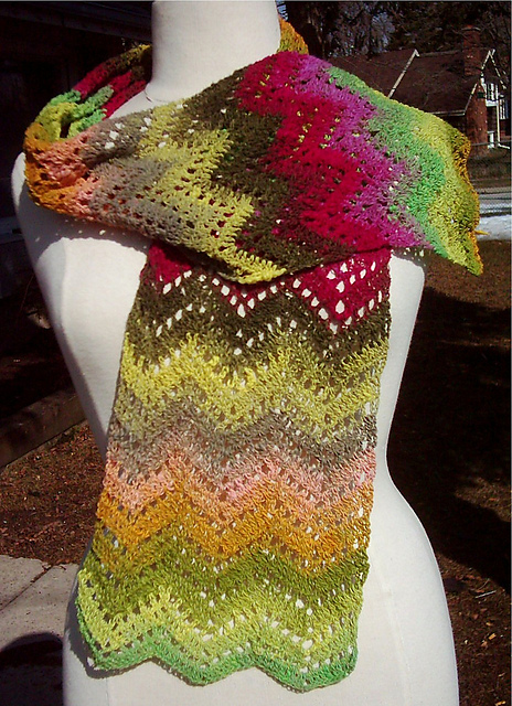 Ravelry: Spring Ripple Scarf pattern by Angela Best