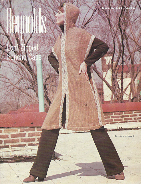 Ravelry: Lopi Zipped Poncho Cape pattern by Reynolds Yarns