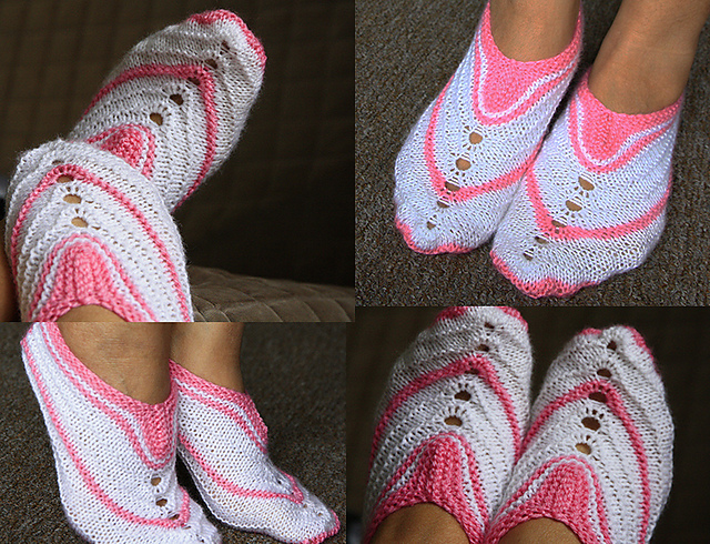 Ravelry: Pinky White Seamless Slipper pattern by Dolly Laishram Bhardwaj