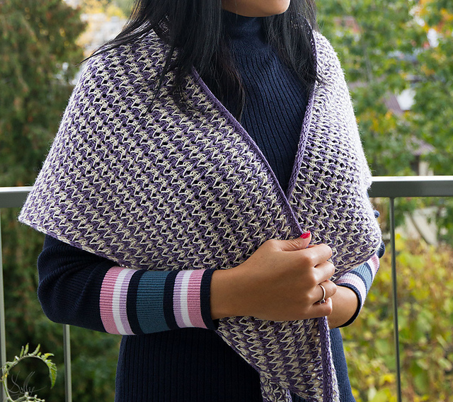 Ravelry: Lavender Fragrance Shawl pattern by Dolly Laishram Bhardwaj