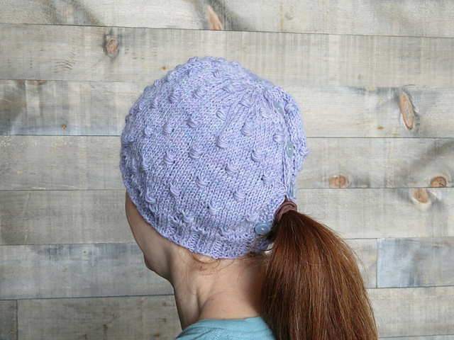 Ravelry: Cobblestone Ponytail Hat pattern by Lena Mathisson