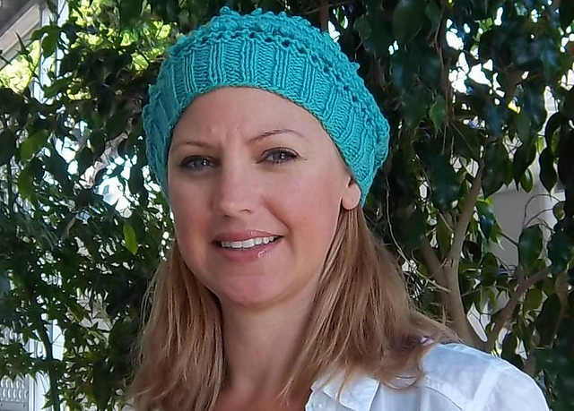 Ravelry: Blue Lacy Bobble Hat pattern by Marcia McCormack