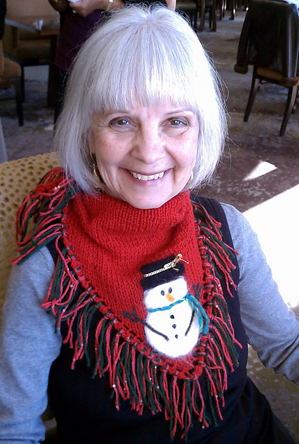 Ravelry: Easy Jolly Snowman Neck Scarf/Cowl pattern by Marcia McCormack
