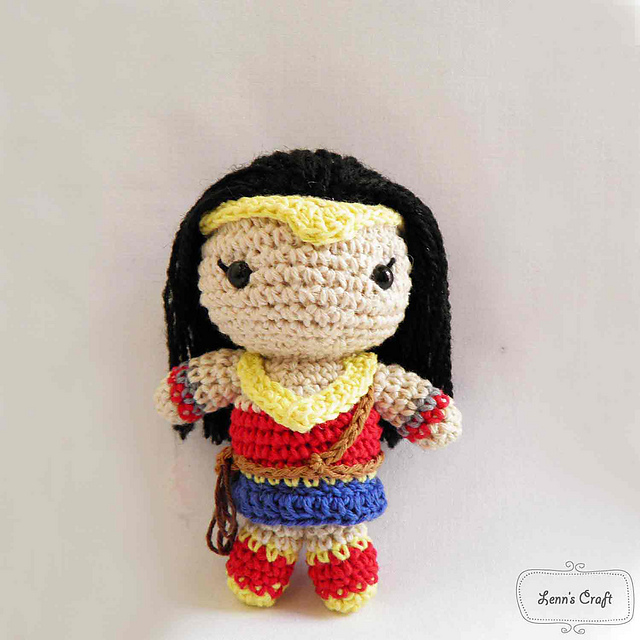 Ravelry: Chibi wonder woman amigurumi pattern by Lenn's Craft