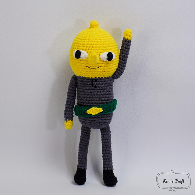 Ravelry: Lemongrab Adventure Time amigurumi toy pattern by Lenn's Craft