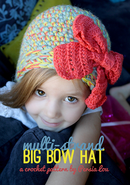 Ravelry: Multi-Strand Big Bow Hat pattern by Alexis Middleton