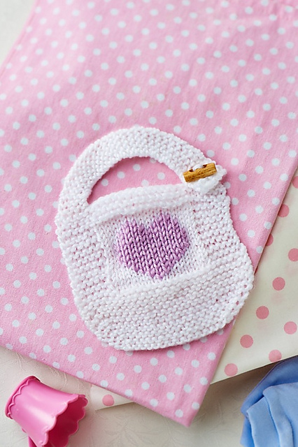 Ravelry: Heart Bib pattern by Jane Burns