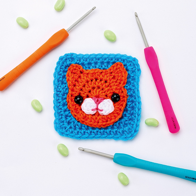 Ravelry: Kitty cat square pattern by Irene Strange