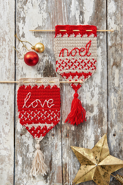 Ravelry: Scandi banners pattern by Tilley Bancroft