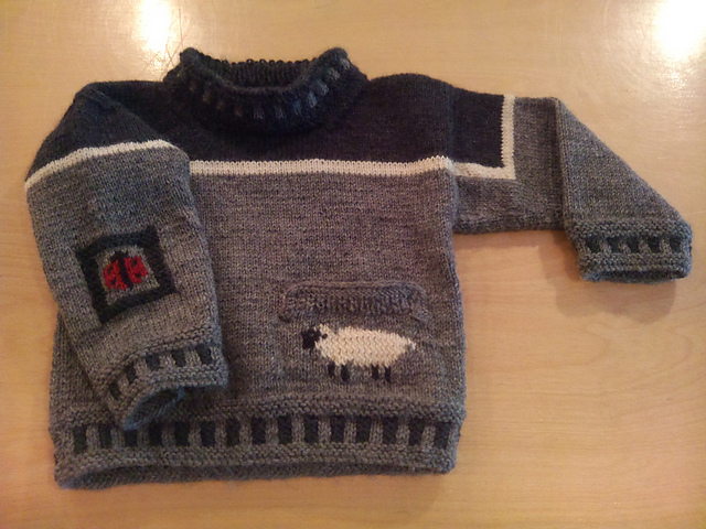 Ravelry: Sheep and Lady Bug Sweater pattern by Lorraine Gaudet