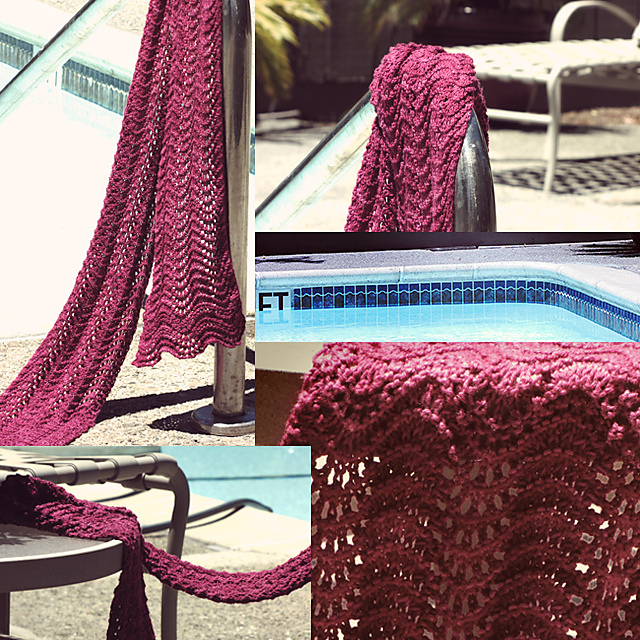 Ravelry: Palm Springs Easy Feather and Fan Lace Scarf pattern by Liat Gat