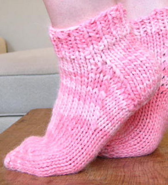 Ravelry: Bulky Top-Down Magic Loop Socks pattern by Liat Gat