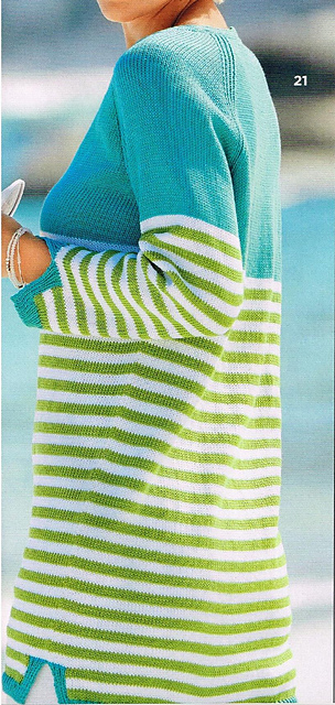 Ravelry: # 21 Gestreifter Raglanpulli pattern by OZ Verlag Design Team