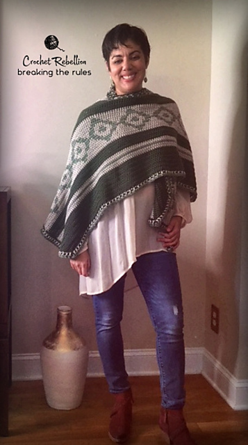 Ravelry: Lisa Cropped Ruana pattern by Marissa Kessler