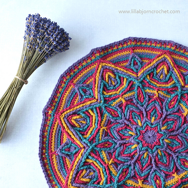 Ravelry: Illusion Mandala Overlay Crochet pattern by Tatsiana