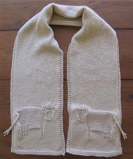 Ravelry: Brown Cow Scarf pattern by Linda Gavaldon