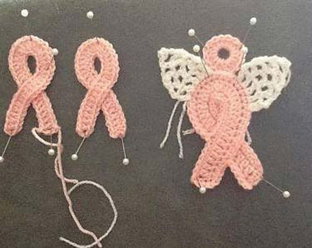 Ravelry: Cancer Ribbon Angel pattern by Gloria Clayton