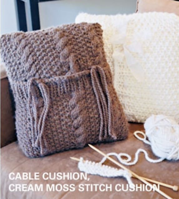 Ravelry: Cream Moss Stitch Cushion pattern by Better Homes and Gardens ...