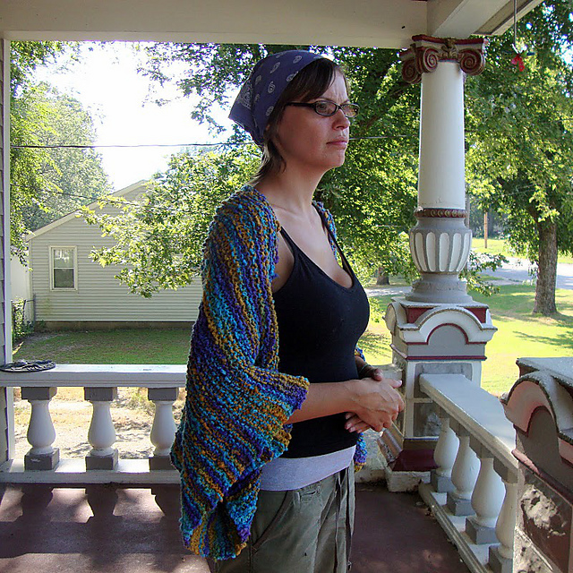 Ravelry: Rectangle Garter Shrug pattern by Christa Casebeer