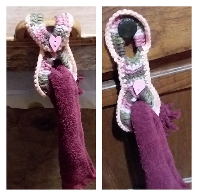 Ravelry: LCNM Double Ring Towel Holder pattern by Lisa Heflin
