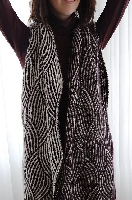 Ravelry: Swinging Brioche Scarf pattern by liZKnits