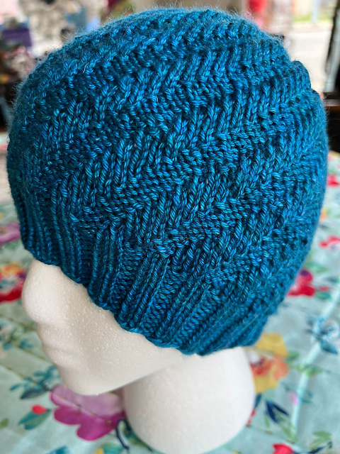Ravelry: Diagonal Rib Hat pattern by Malissa Fields