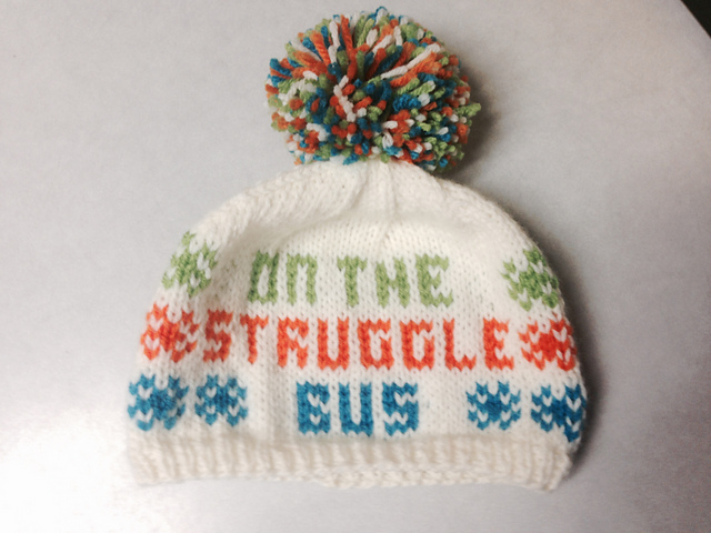 Ravelry: Struggle Bus Hat pattern by Fair Isle Cats