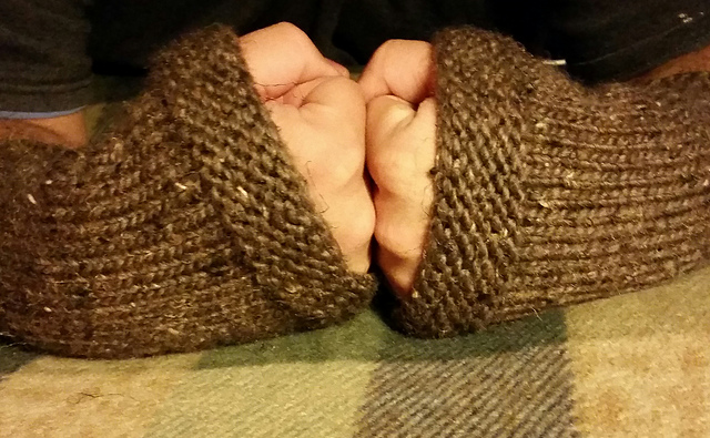 Ravelry: Burly Scotsman Wrist Warmers pattern by Megan Cox