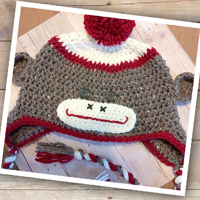 Ravelry: Sock Monkey Hat pattern by Rebecca Langford