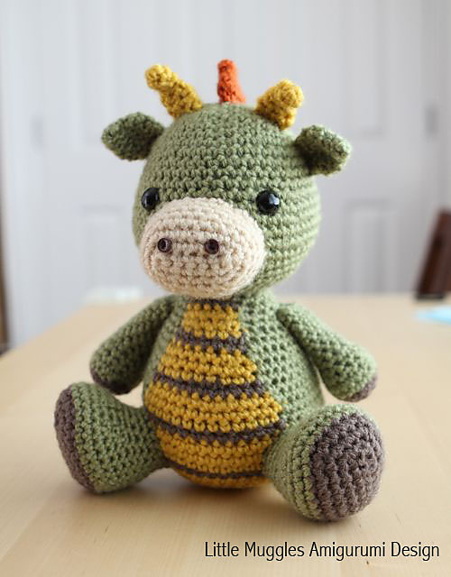Ravelry: Amigurumi Spike the Dragon pattern by Little Muggles