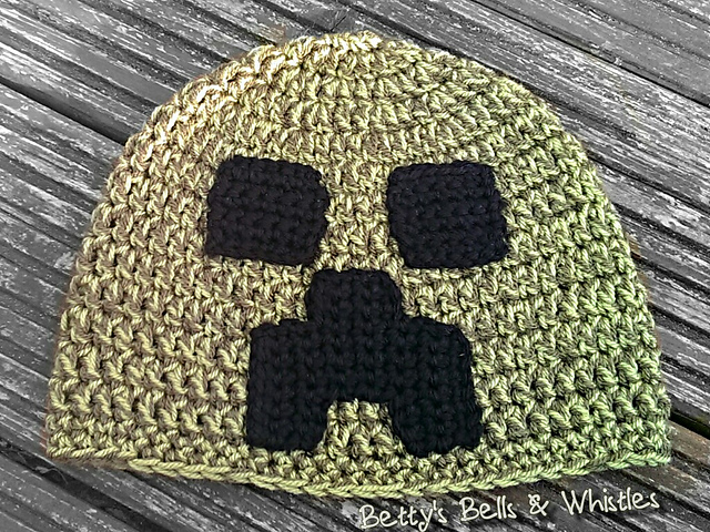 Ravelry: Minecraft Creeper Inspired hat pattern by Elizabeth Dodd