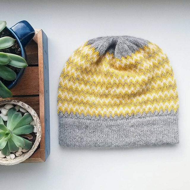 Ravelry: crafticum's Grey Yellow Siksak