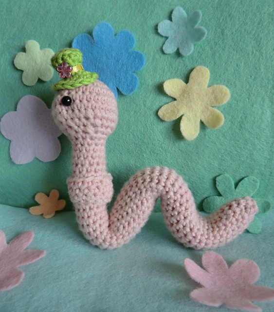 Ravelry: Milly the worm amigurumi pattern by Liz Ward