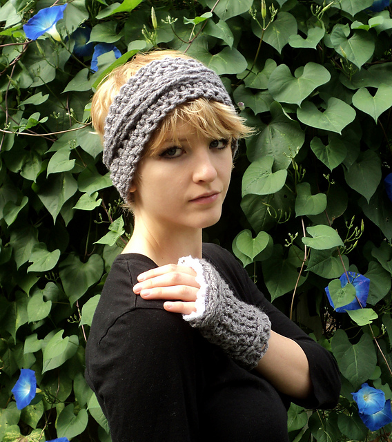 Ravelry: Bohemian Braids Headband and Gloves pattern by Elizabeth Gormley