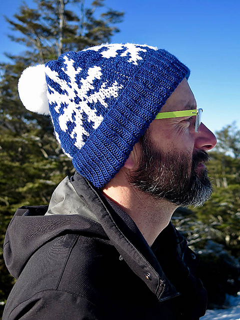 Ravelry: Big Snowflake Hat pattern by LizzyLou Knits