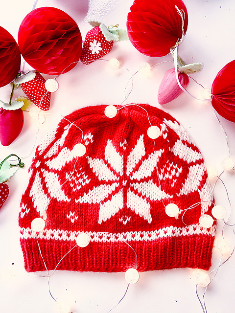 Ravelry: Scandinavian Star Hat pattern by LizzyLou Knits