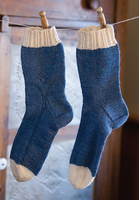 Ravelry: Welsh Socks with a Quirk pattern by Judy Alexander