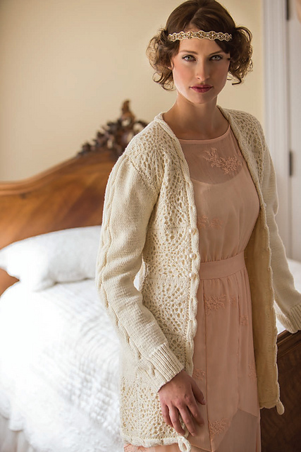 Ravelry: Lacy Tapered Jacket pattern by Julie Hamilton