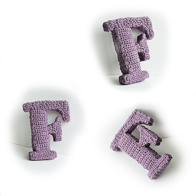 Ravelry: Letter F pattern by Joyce Overheul