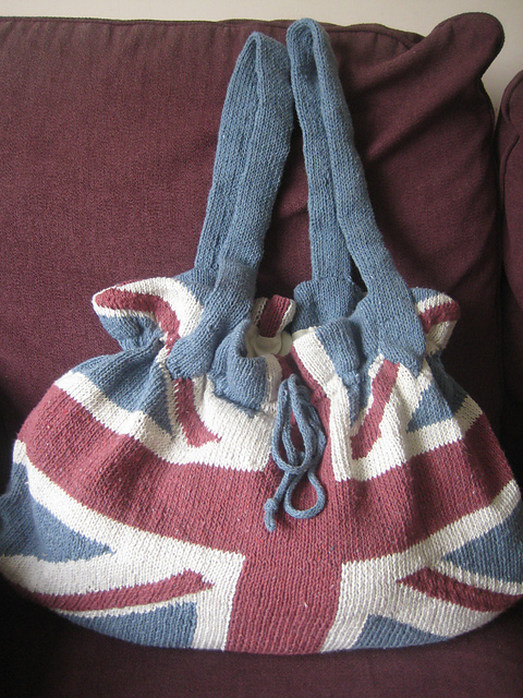 Ravelry: Knitted Union Jack Flag Bag pattern by Twilleys of Stamford