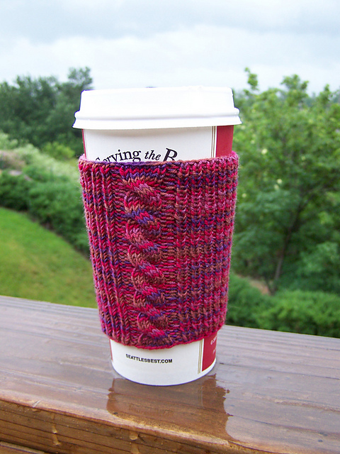 Ravelry: Cabled Coffee Cuff pattern by Nicole Mattson