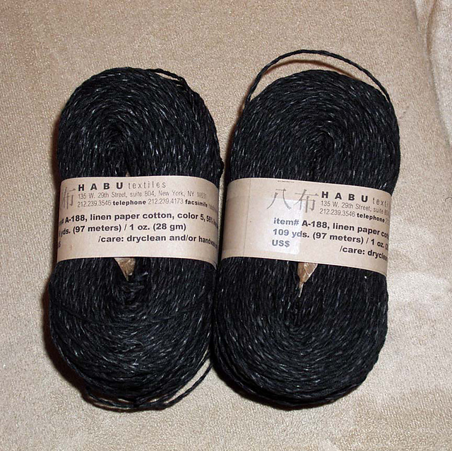Ravelry: Habu Textiles A-188 Linen Paper Cotton