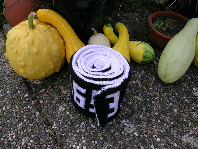 Ravelry: loonywooly's digit of pi scarf