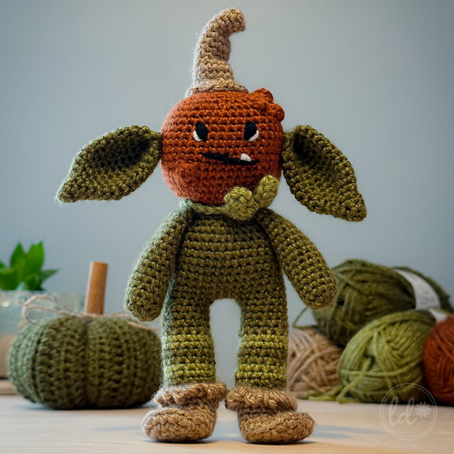 Ravelry: Jasper the Pumpkin Goblin pattern by Krissy Linderman