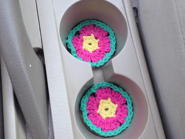 Ravelry: Flower Car Coasters pattern by Jessica Serrano