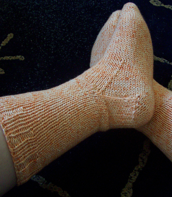 Ravelry: 5 Stitches per Inch Sock pattern by Ann Budd