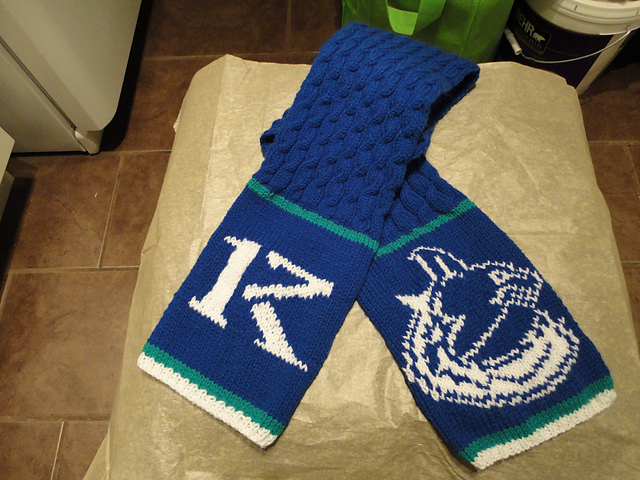Ravelry: Vancouver Canucks Chart pattern by Twisted Bark Designs