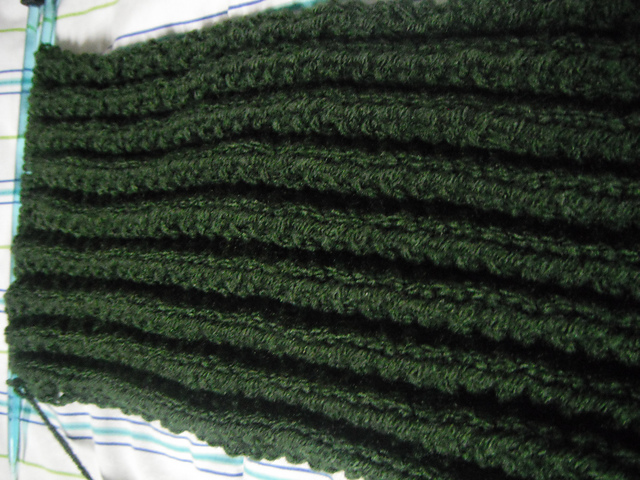 Ravelry: Knit Your Bit 2011 - Mistake Stitch Ribbed Scarf pattern by ...